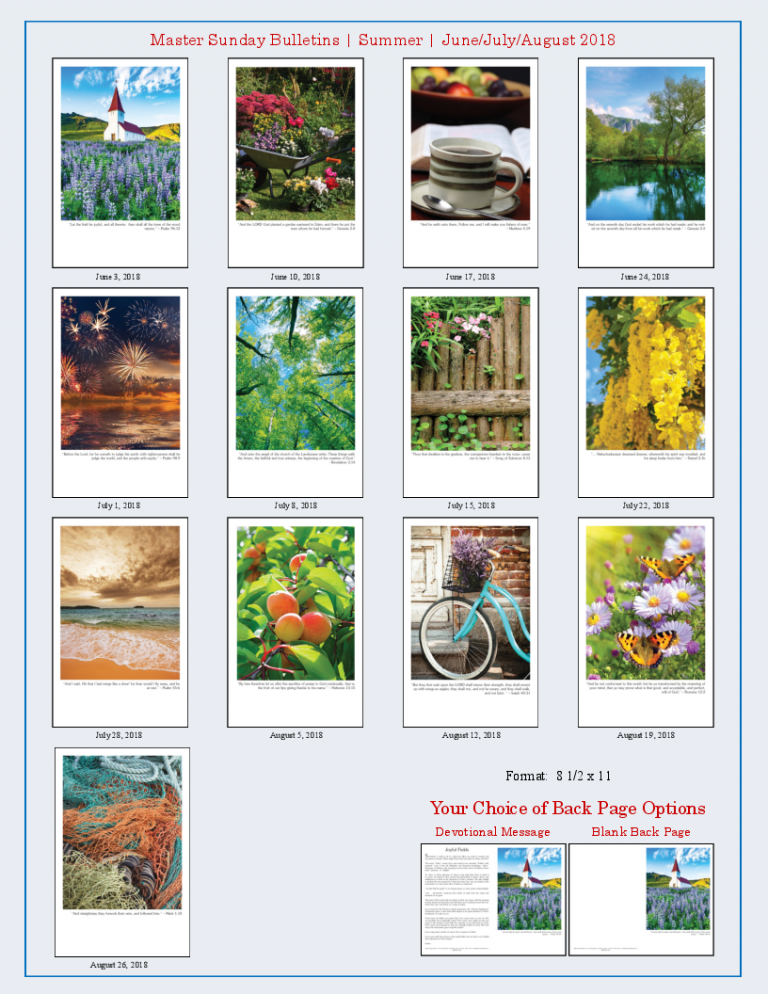 Clip Art for Church Bulletins - Master Sunday Bulletins